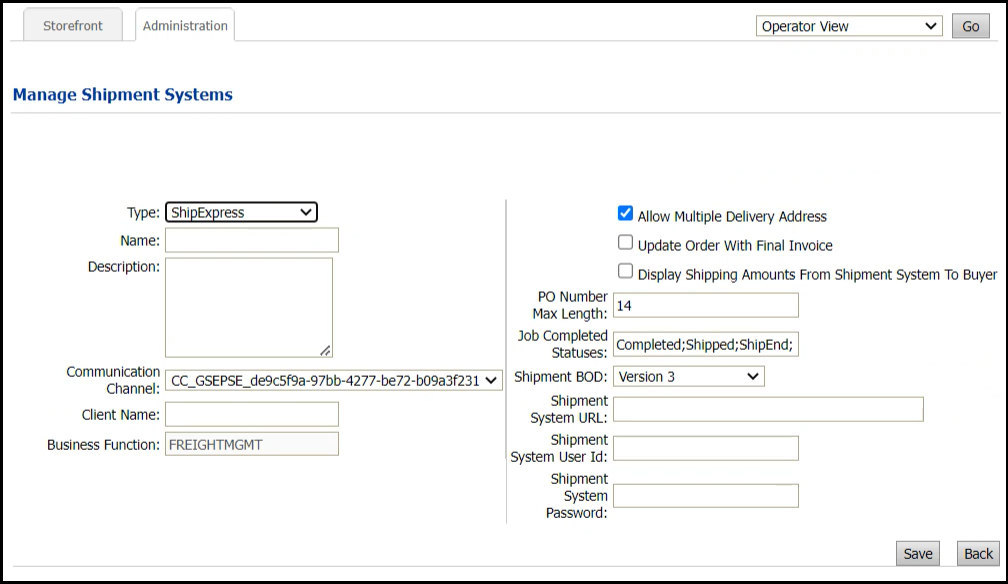 Shipment Management